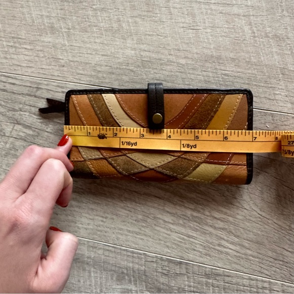 Wilsons Leather | Bags | Wilsons Leather Patchwork Billfold Wallet ...